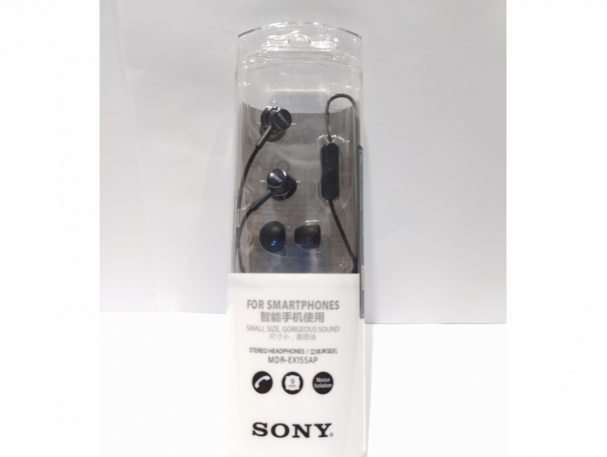 Гарнітура Sony MDR-EX155AP Black - купить, цена, отзывы, доставка ...